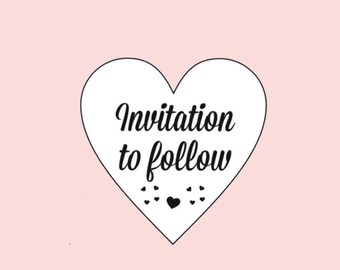 Invitation to Follow | Etsy