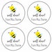 Cute Bumblebee Custom Stickers Teacher Praise Textbook School - Etsy