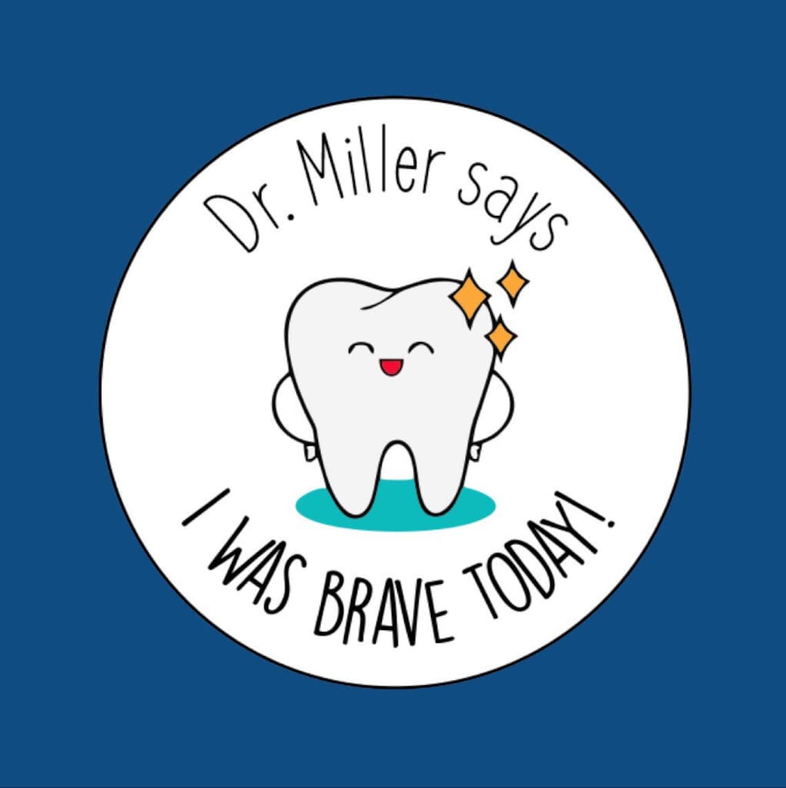 35x I Was Brave Today Personalised DENTAL Medicine Bravery - Etsy UK