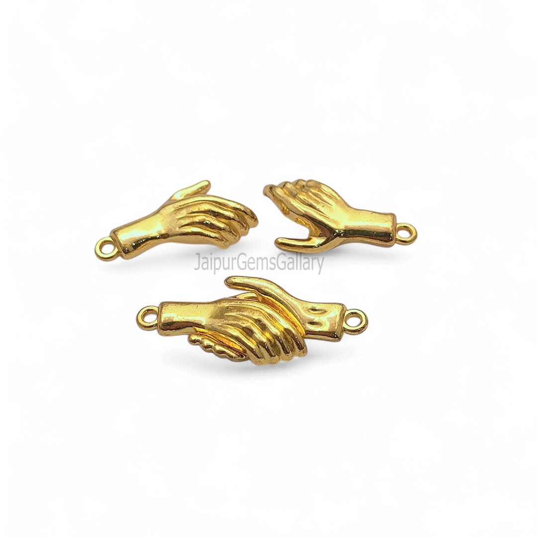 Gold Magnetic Holding Hand Connector-handshake Magnetic Toggle Clasps ...