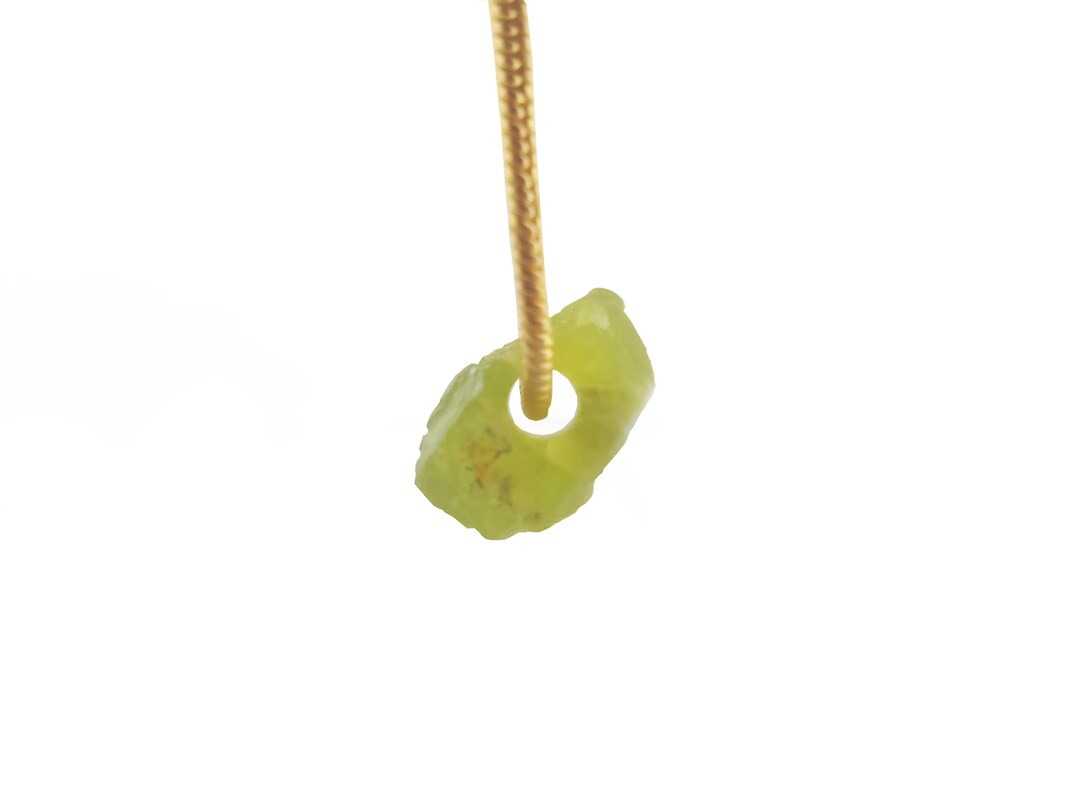 Perles brutes de pierre gemme brute de péridot naturel de 8 à 10 mm ...