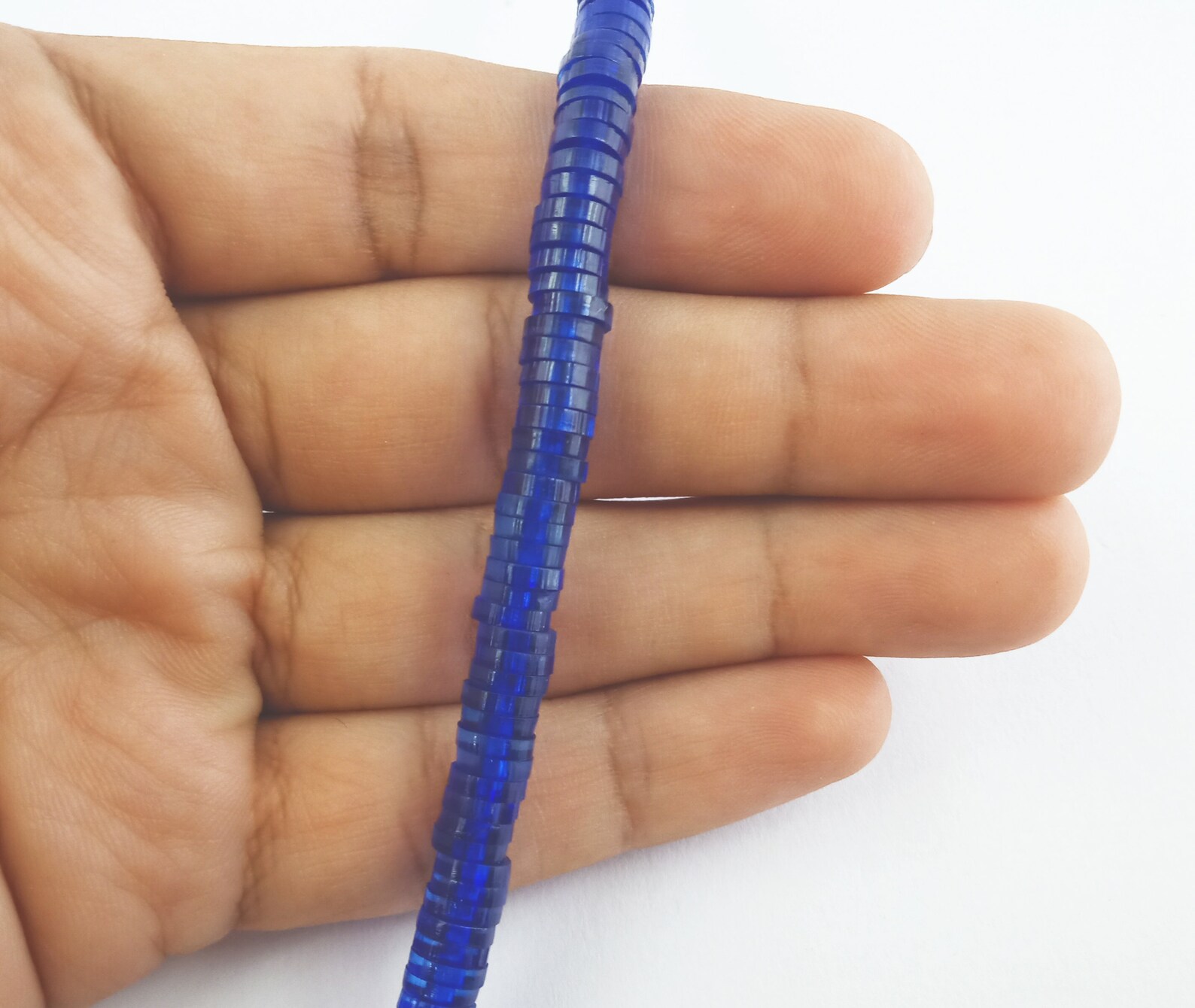 6mm Acrylic Disc Beads 8 Inch 1 Strand Heishi Beads Waterproof Bracelet ...