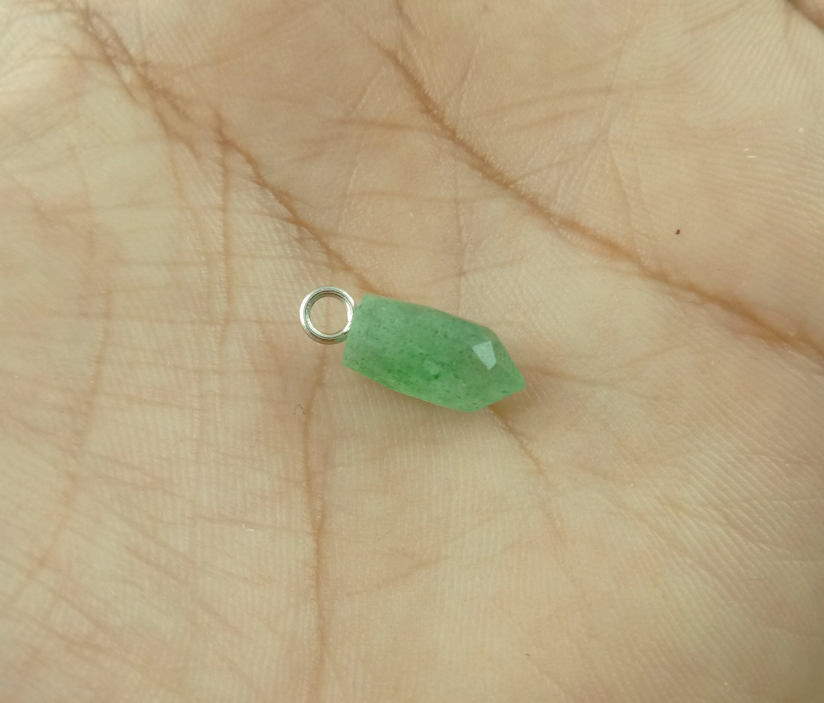 Good Quality Natural Tiny Spikes Stone Charms Pendant 925 - Etsy