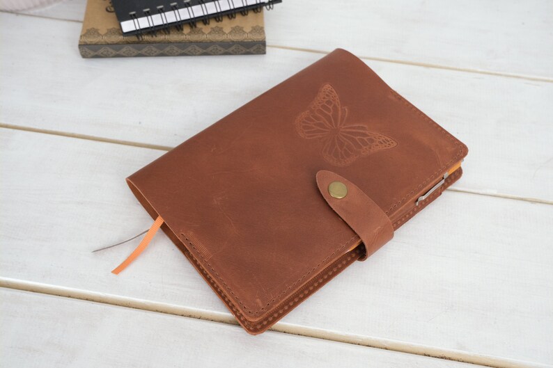 Leather Planner Cover A6 Travel Journal Cover A5 Leather | Etsy