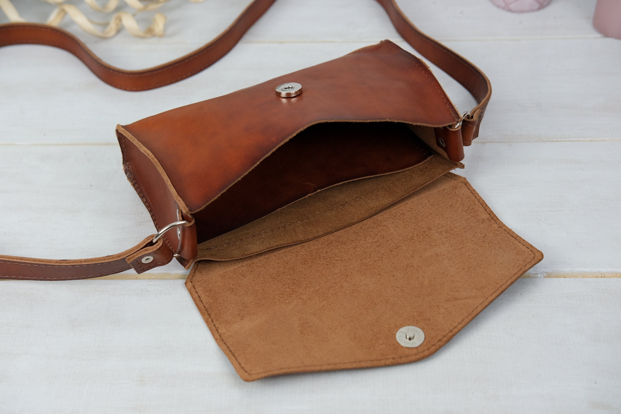 Small Leather Shoulder Bag Geometric Bag Box Shape Bag - Etsy