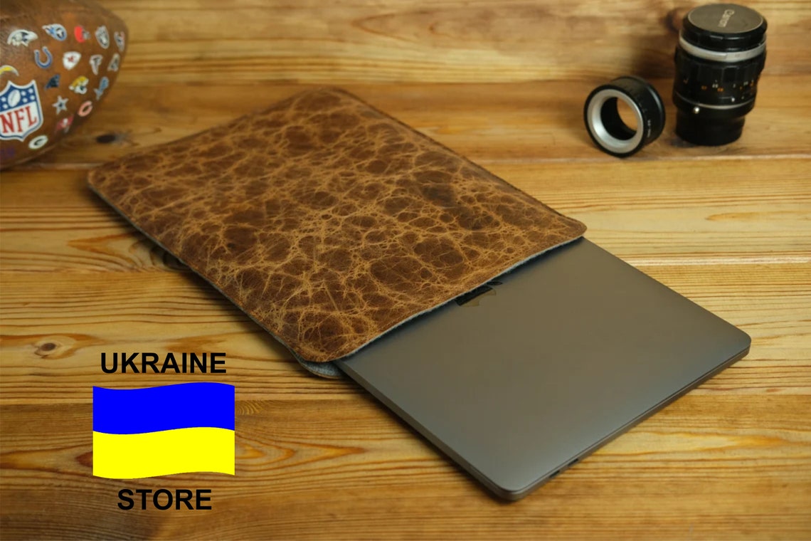 Premium Leather Sleeve for Macbook Pro 13 M1 Unique Leather - Etsy
