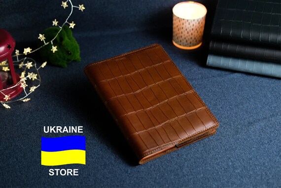 Printed Leather Notebook Cover Leather Journal Cover A5 Book | Etsy