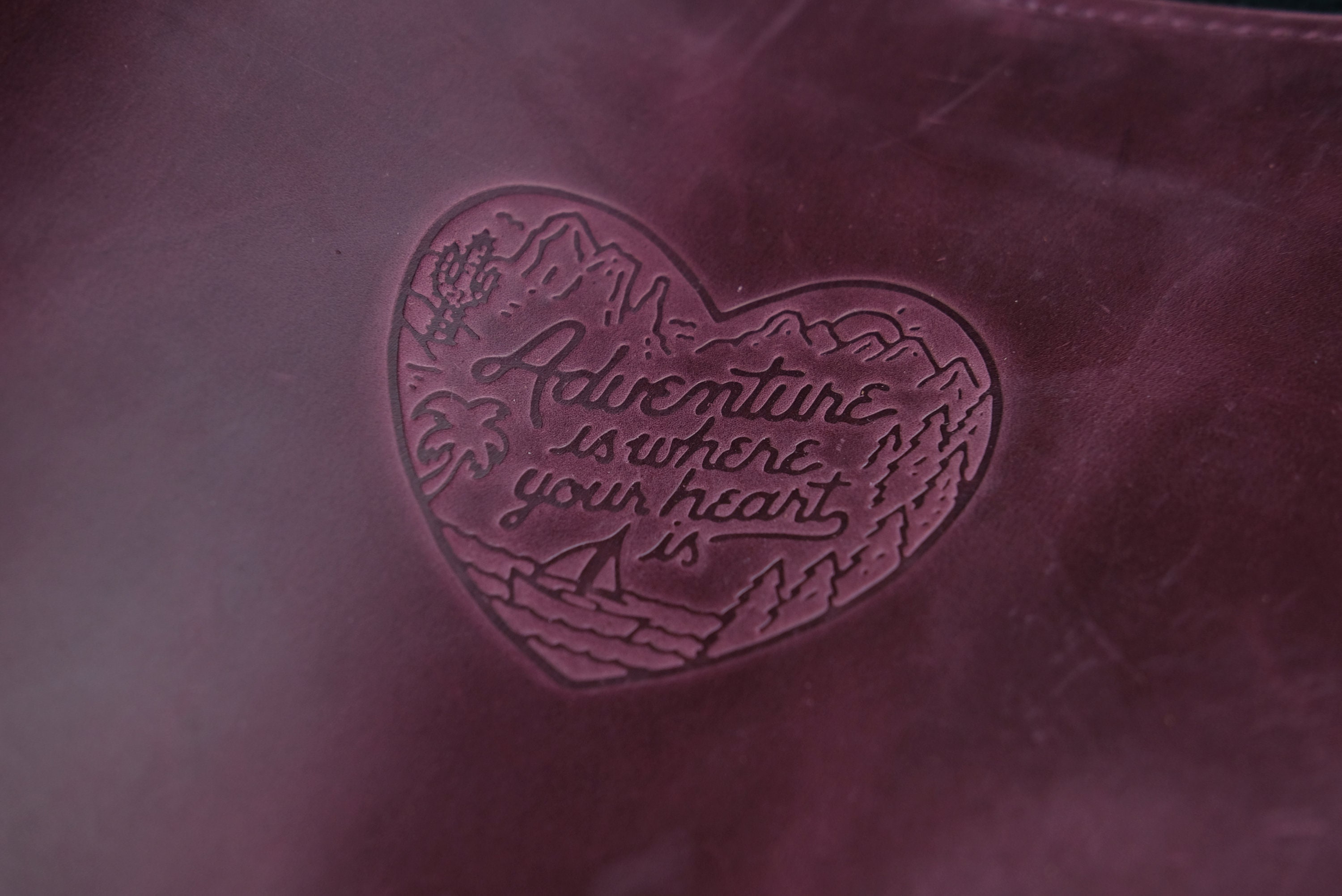 Personalised Leather Print Debossing on leather Leather | Etsy