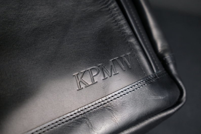 Name Print on Leather Debossing on Leather Personalized - Etsy