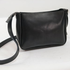 Compact leather shoulder bag for women Everyday leather | Etsy