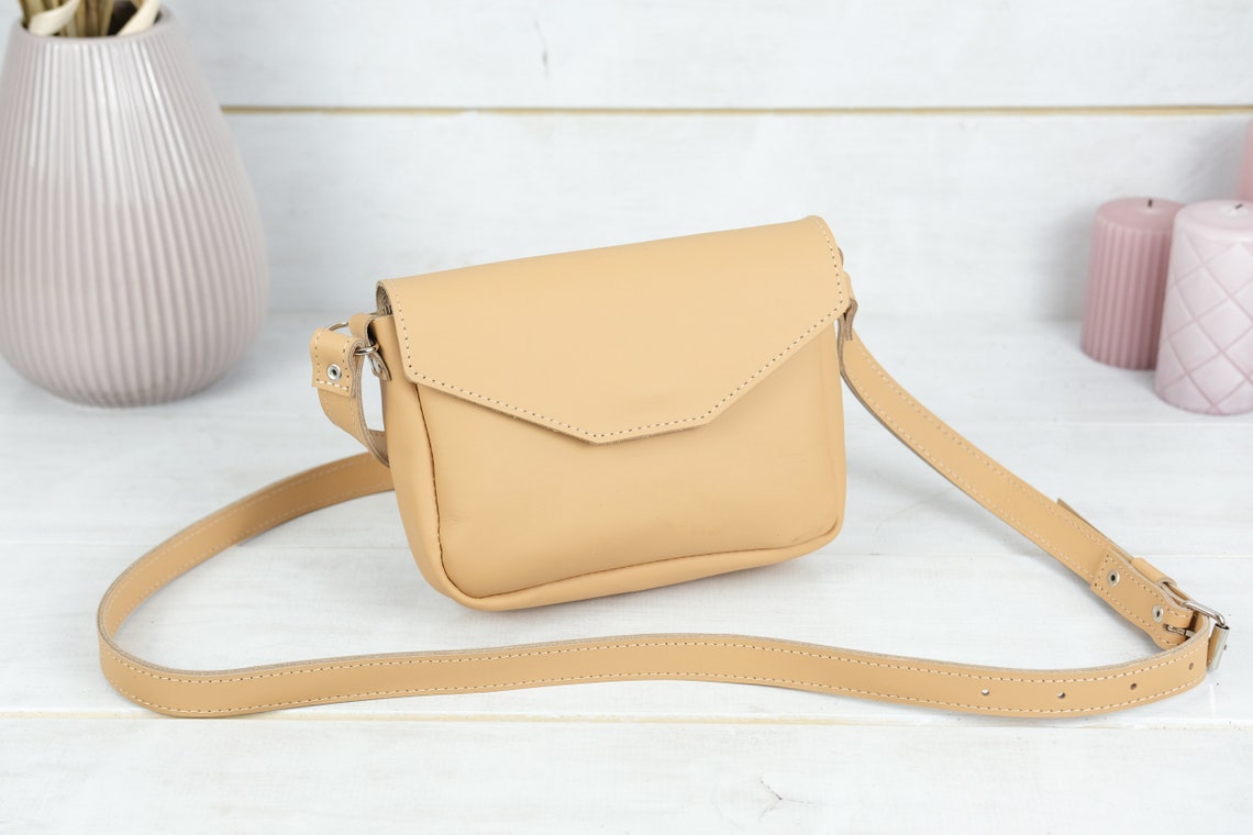 Compact Leather Purse for Women Small Leather Shoulder Bag - Etsy