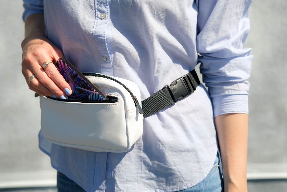 Pastel Leather Fanny Packs for women Leather Fanny Pack | Etsy