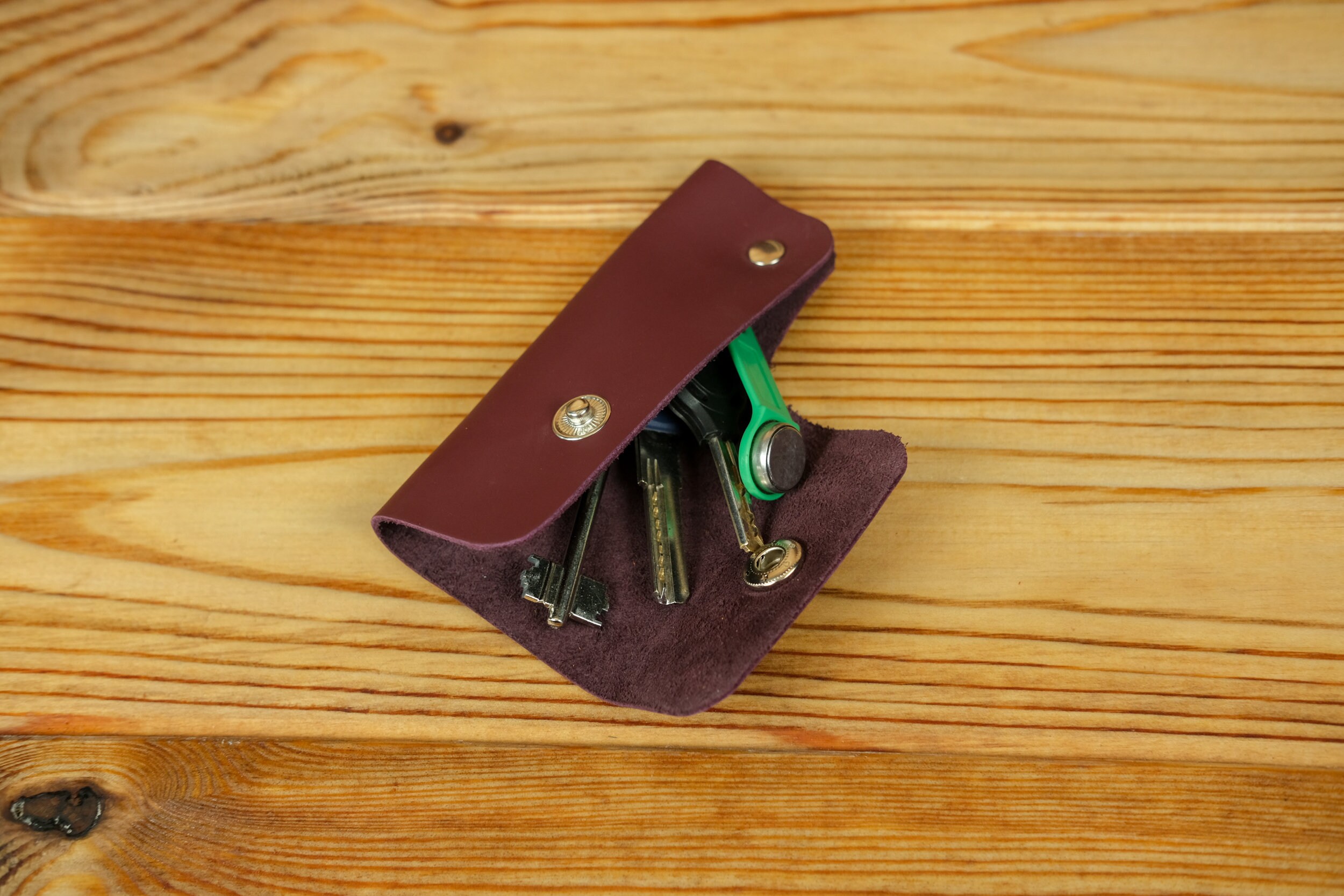 Scratch Resistant Leather Key Chain Leather Key Case Leather | Etsy