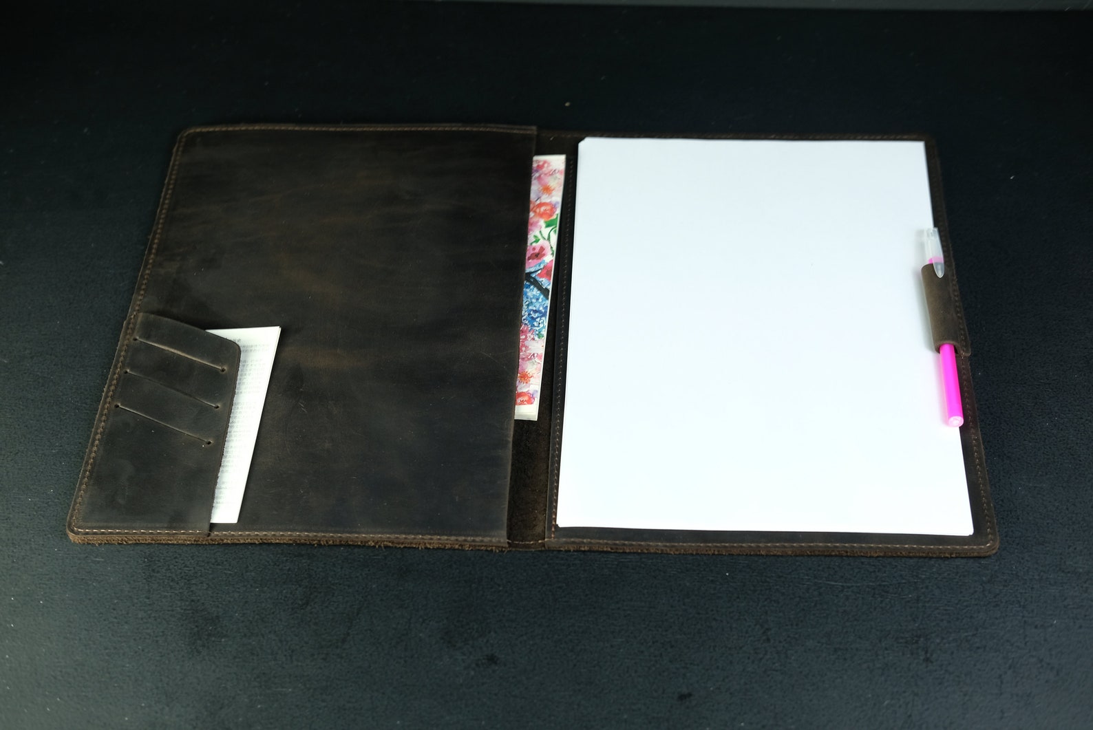 Leather Notepad Folio Leather Cover Moleskine Propad Rhodia | Etsy