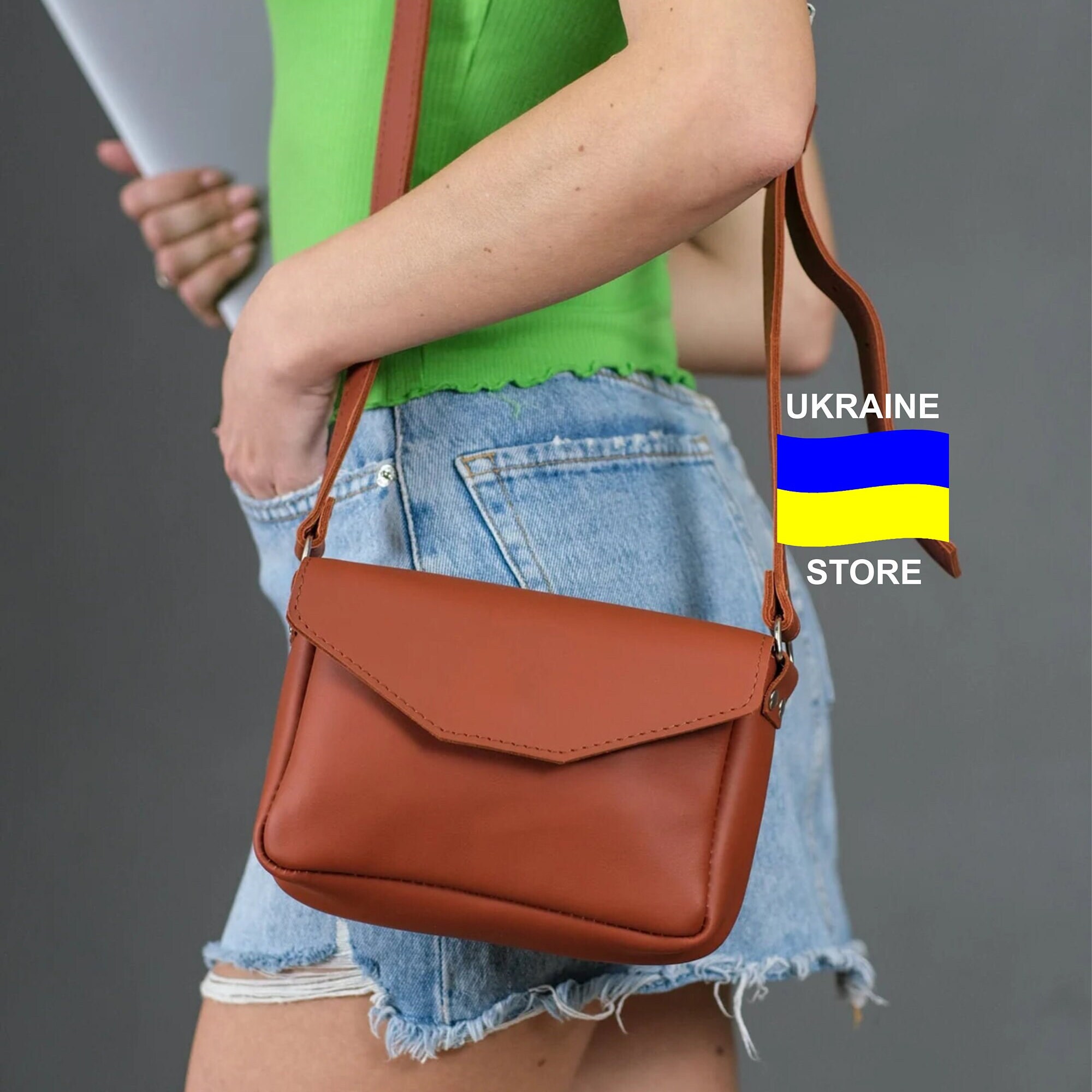 Compact Leather Purse for Women Small Leather Shoulder Bag - Etsy