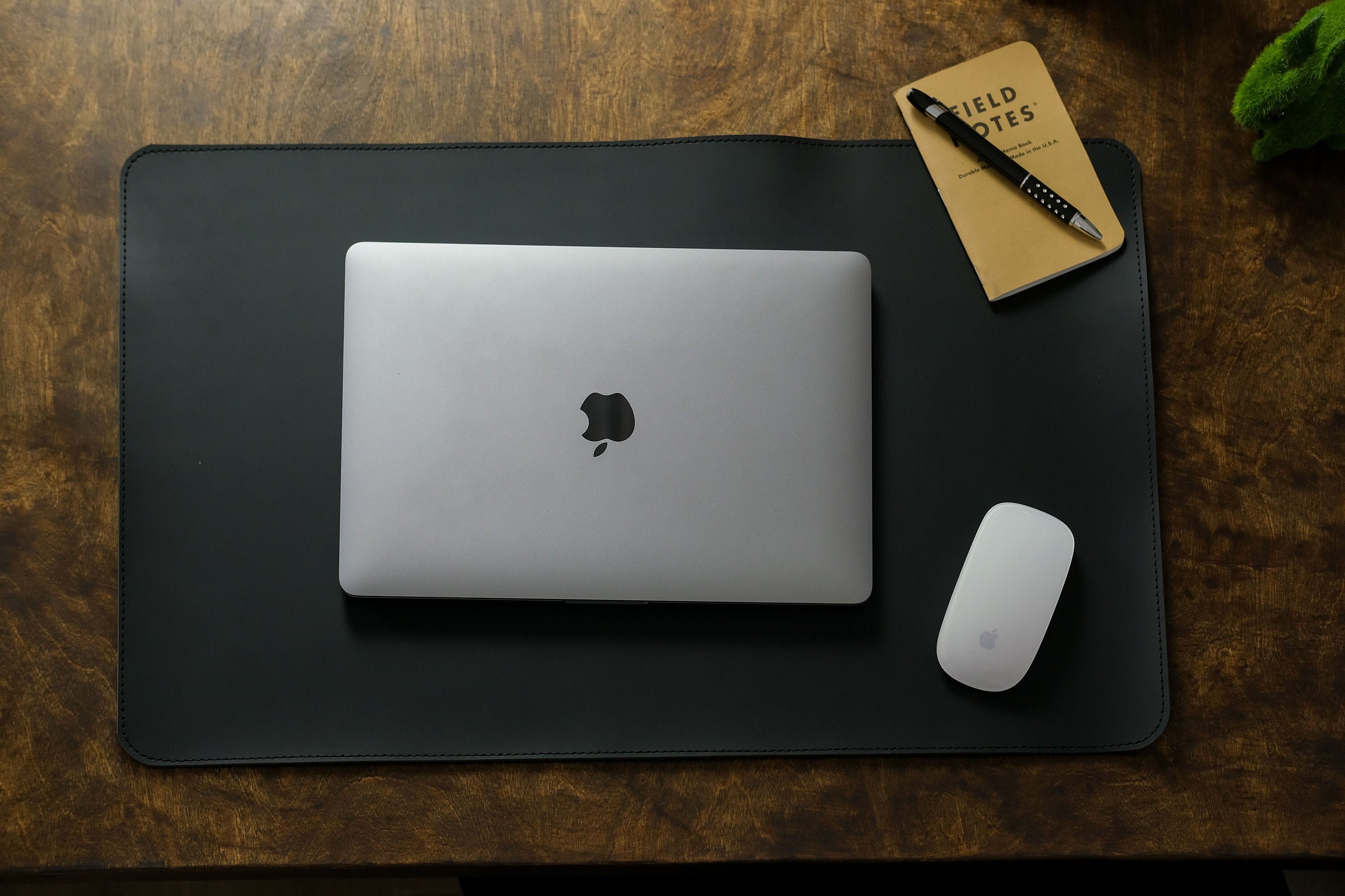 Large Leather Desk Pad 24 Inch Wide Handmade Leather Table - Etsy UK
