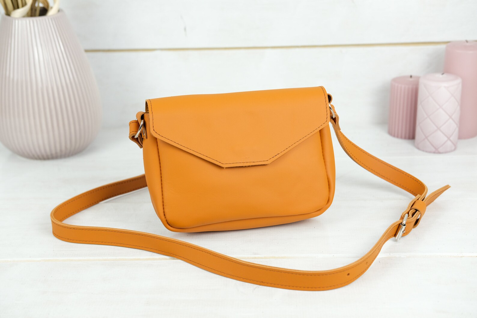 Compact Leather Purse for Women Small Leather Shoulder Bag - Etsy