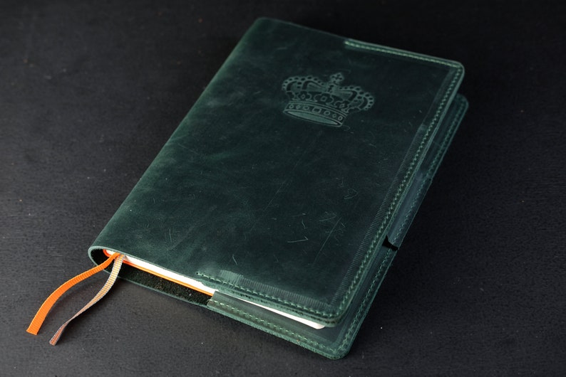 Leather Journal Cover Simple Notebook Cover A5 Bullet | Etsy