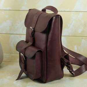 Medium Leather Backpack Leather Backpack Women Leather | Etsy