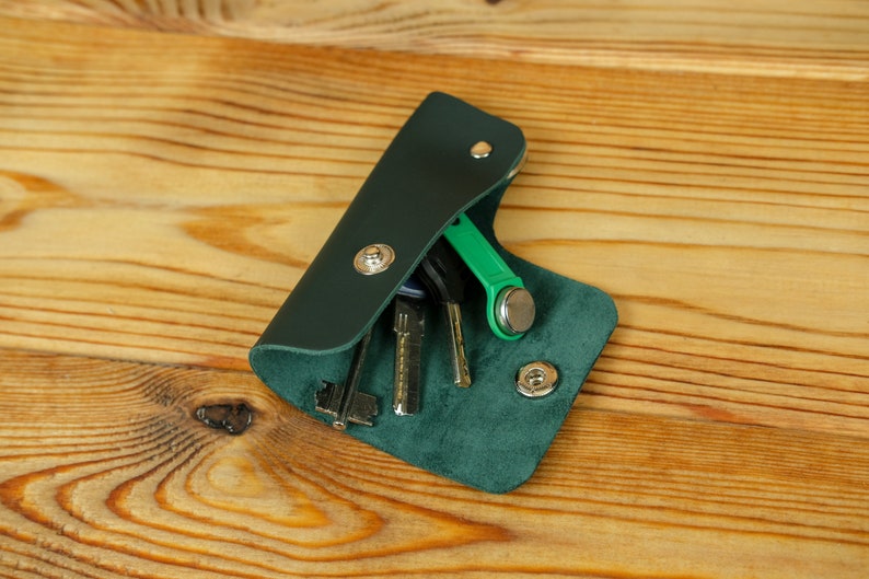 Scratch Resistant Leather Key Chain Leather Key Case Leather | Etsy