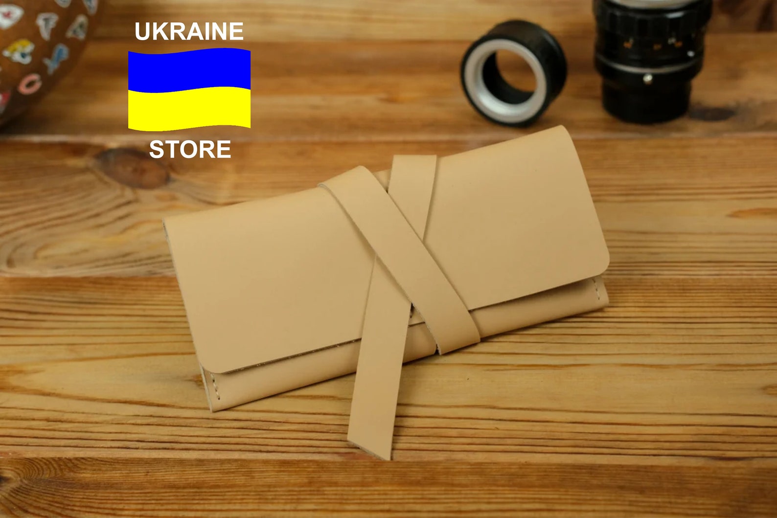 Leather Long Wallet Wrap Around Strap Womens Clutch Wallet - Etsy