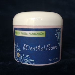 Menthol Salve, Menthol Ointment, Menthol Balm - Etsy
