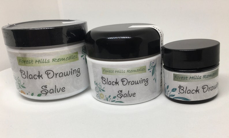 Black Drawing Salve, Traditional Formula, Splinters, Slivers, Stingers ...
