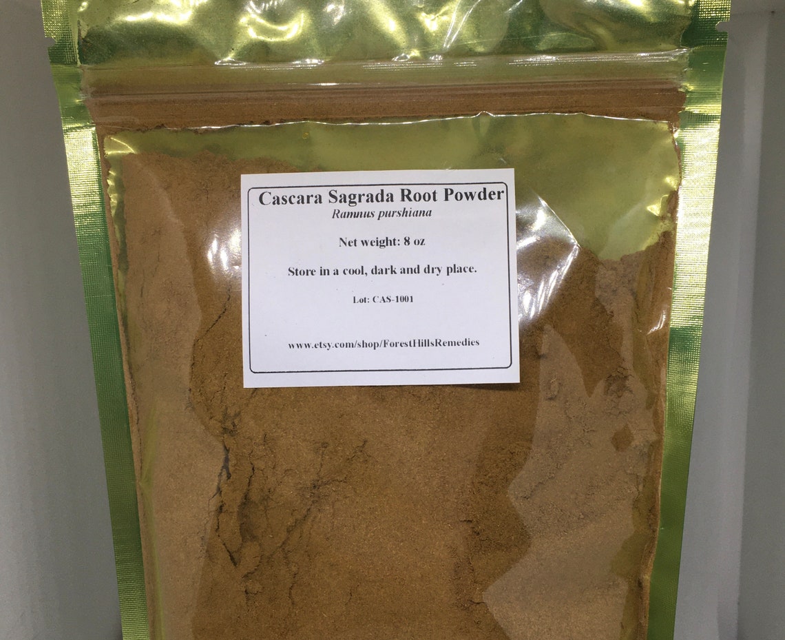 Cascara Sagrada Bark, Powder and Cut Available, Rhamnus Purshiana, 2-16 ...