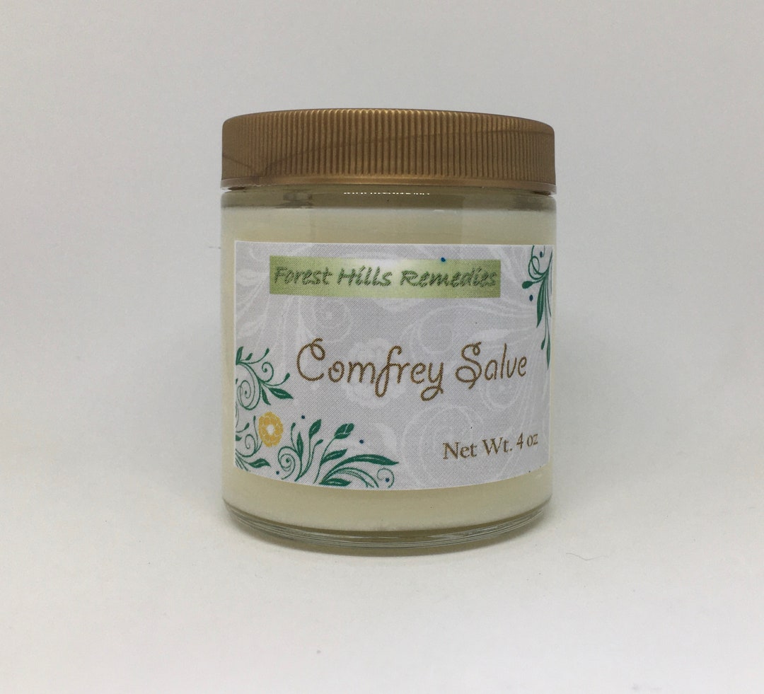 Organic Comfrey Salve, Comfrey Root Ointment, Glass Jar Container - Etsy