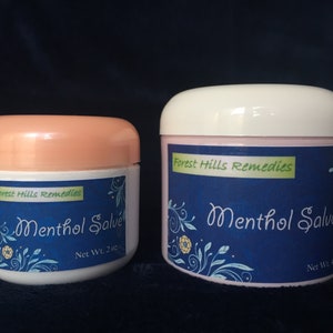Menthol Salve, Menthol Ointment, Menthol Balm - Etsy