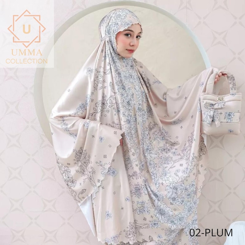 Mukena Silk Premium 2in 1 , Muslim Prayer Dress, Women Prayer Outfit, Prayer Clothes, Prayer ...