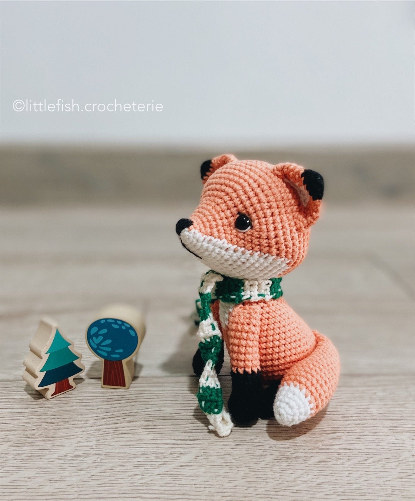 Materials Craft Supplies & Tools Scrap Yarn Fox 50 cm Toy Big Crochet ...