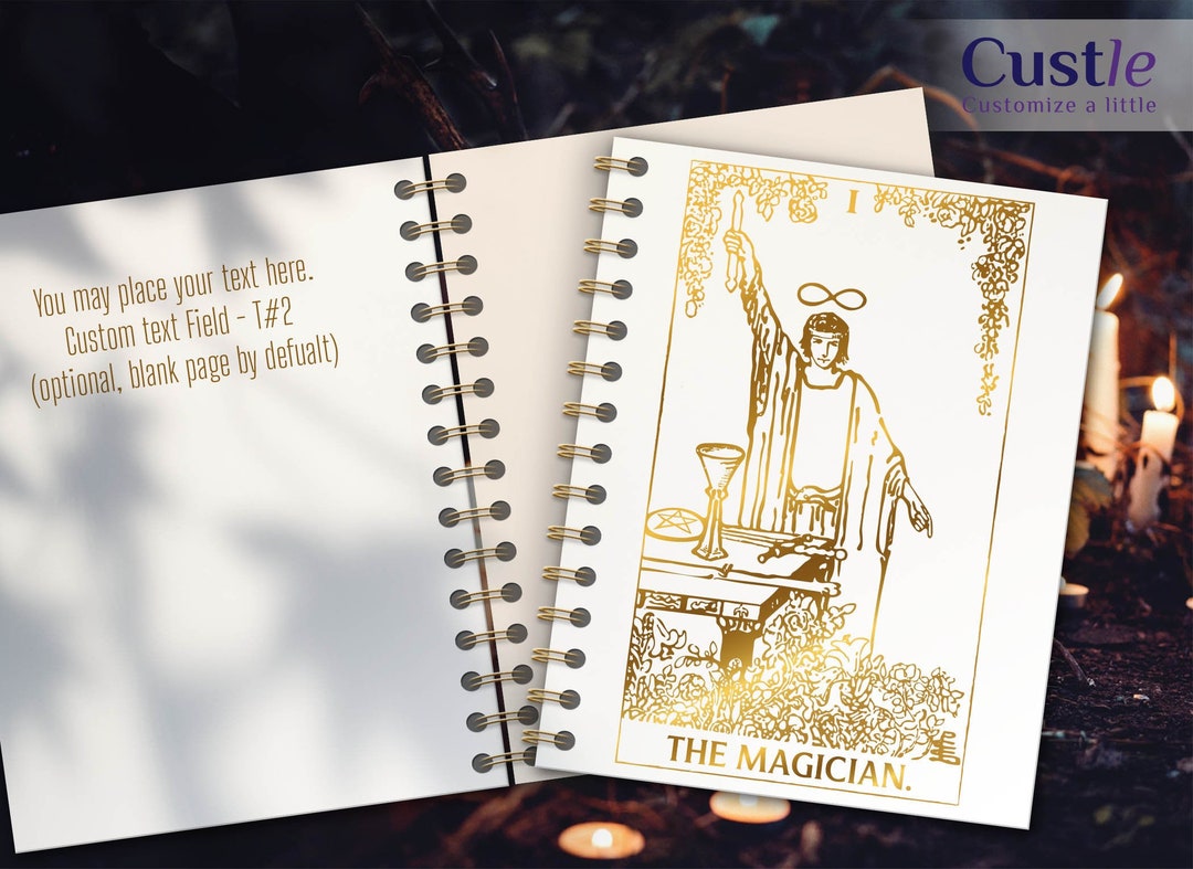 The Magician Notebook Magical Bullet Journal Custle Gold - Etsy