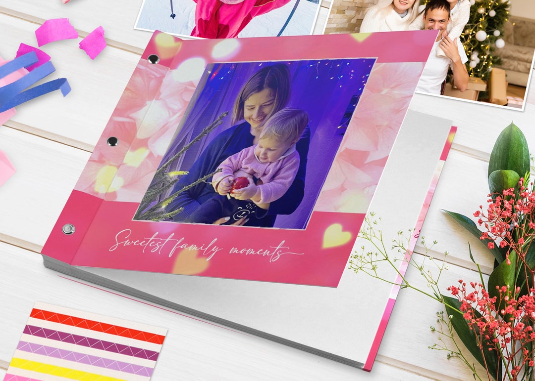 Personalised Family Photo Album Wire Skrew Binding - Etsy