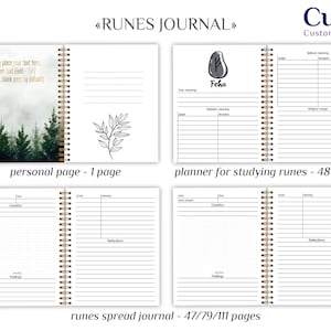 Notebook for Studying Runes, Beautiful Viking Design, Magic Bujo, Art ...