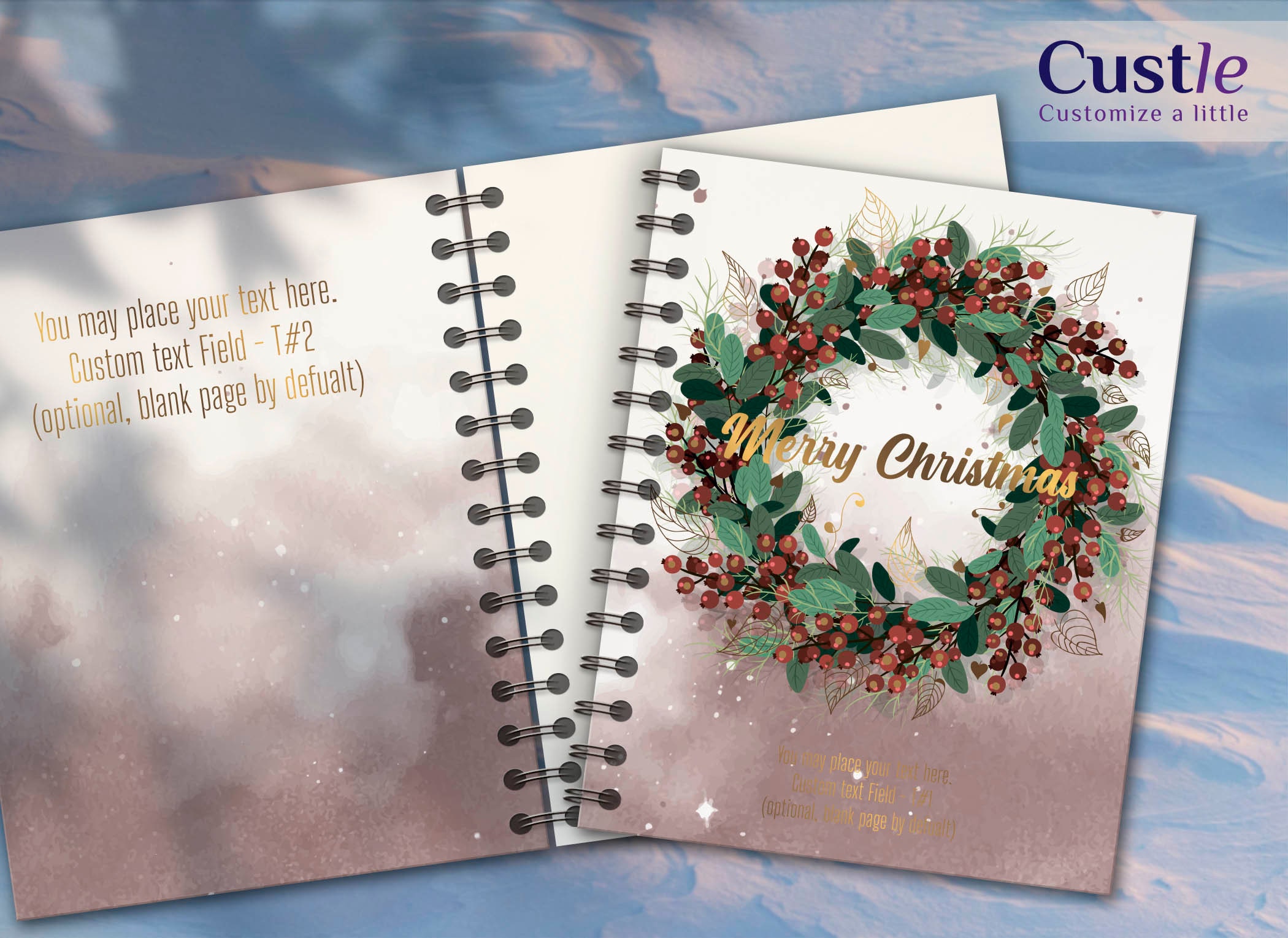 Personalized Notebook Cute Christmas gift Undated planner | Etsy