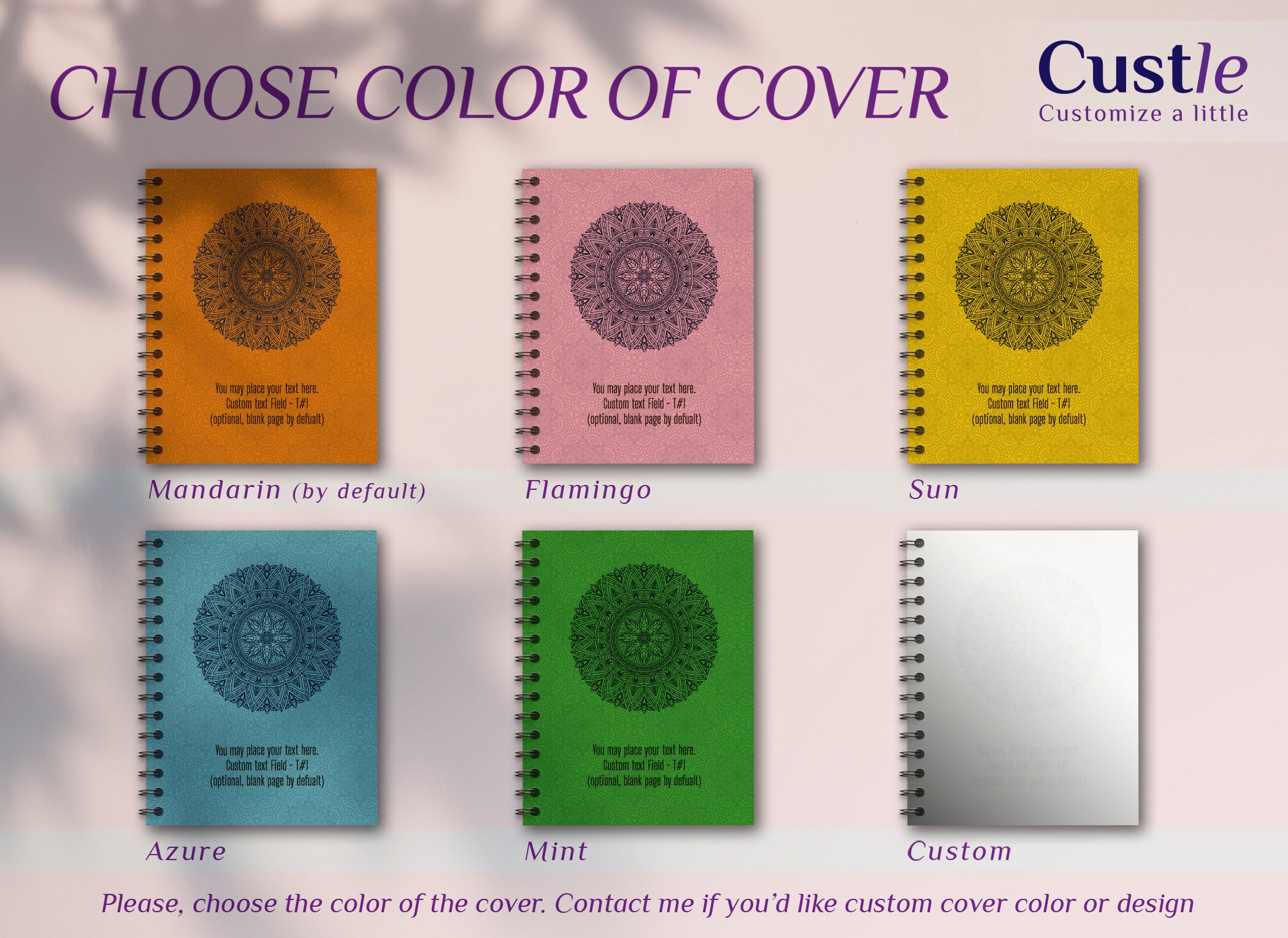 Personalized Hard Cover Notebook Cute Planner With Name | Etsy