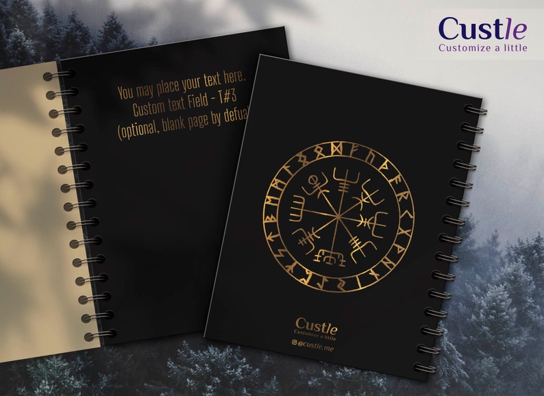 Runes Notebook Viking Alphabet Journal Black Bullet | Etsy