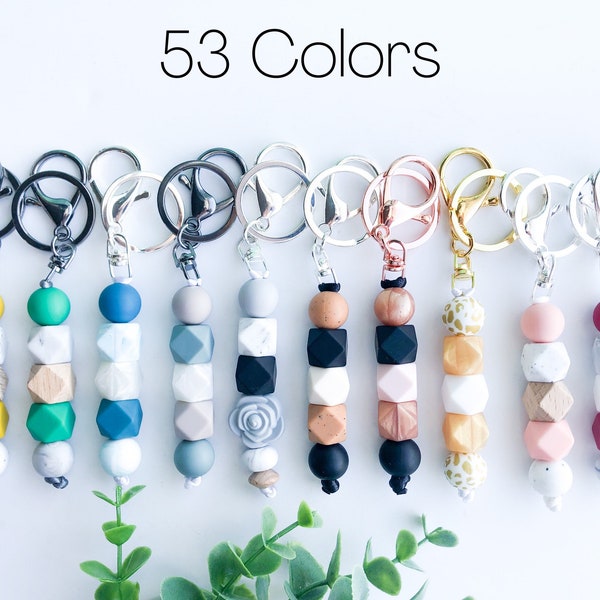 Beaded Keychain - Etsy