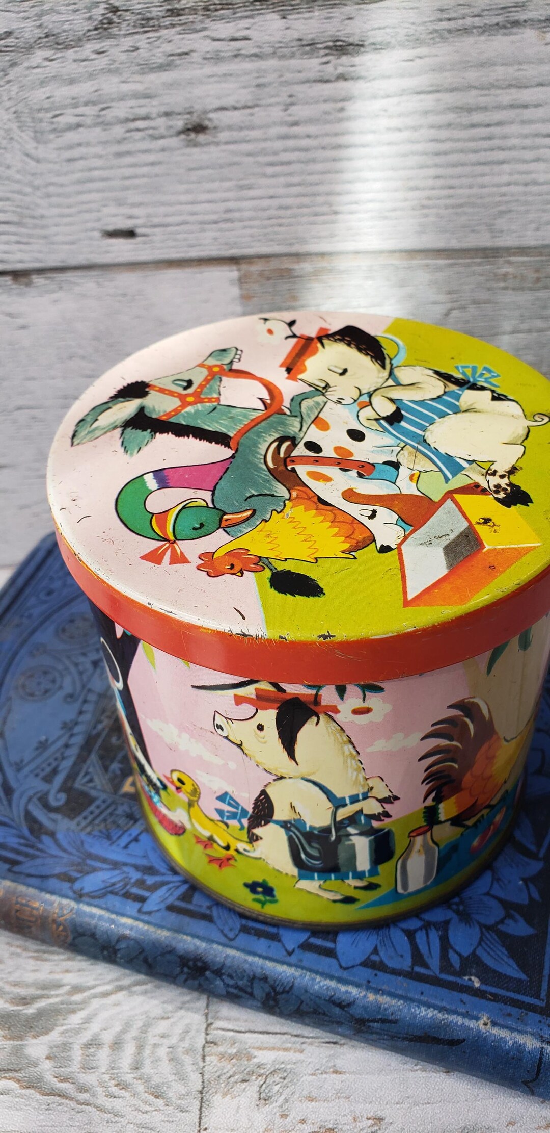 Vintage Blue Bird Sweet Tin - Etsy UK