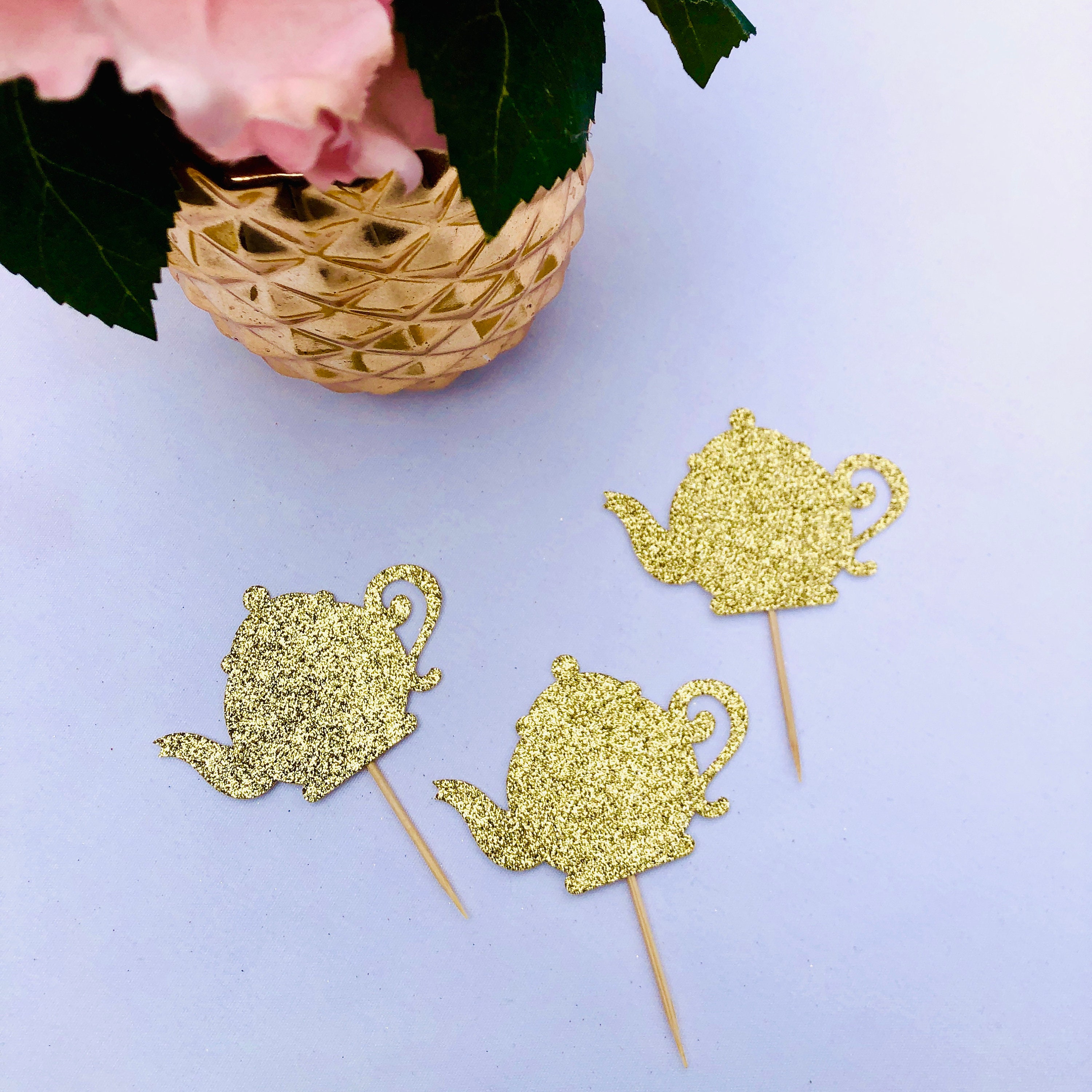 Teapot Cupcake Topper Afternoon Tea Party Housewarming - Etsy