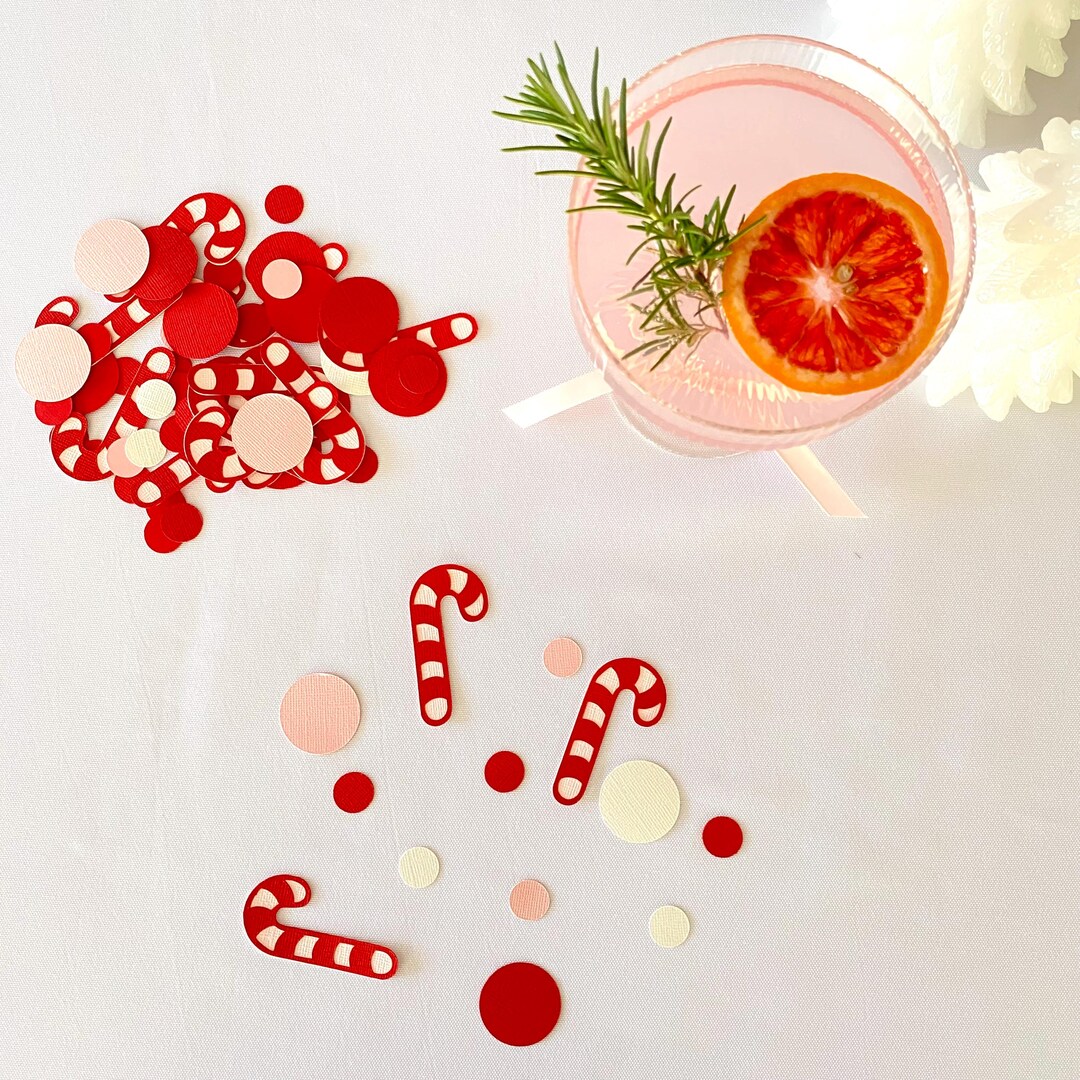 Christmas Candy Cane Confetti, Christmas Decoration, Table Scatters ...