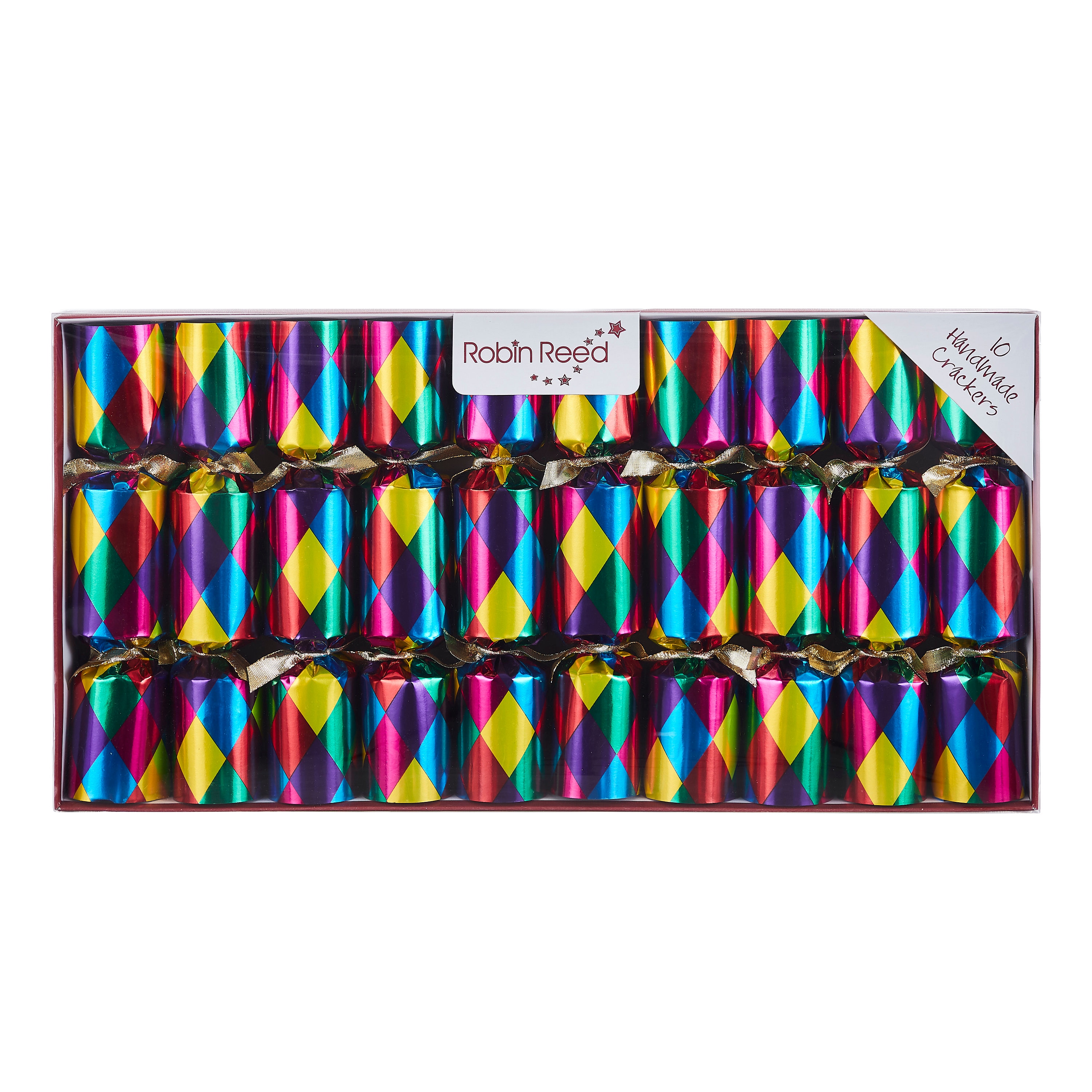 Robin Reed Handmade English Christmas Party Crackers With POP - 10 X 8. ...