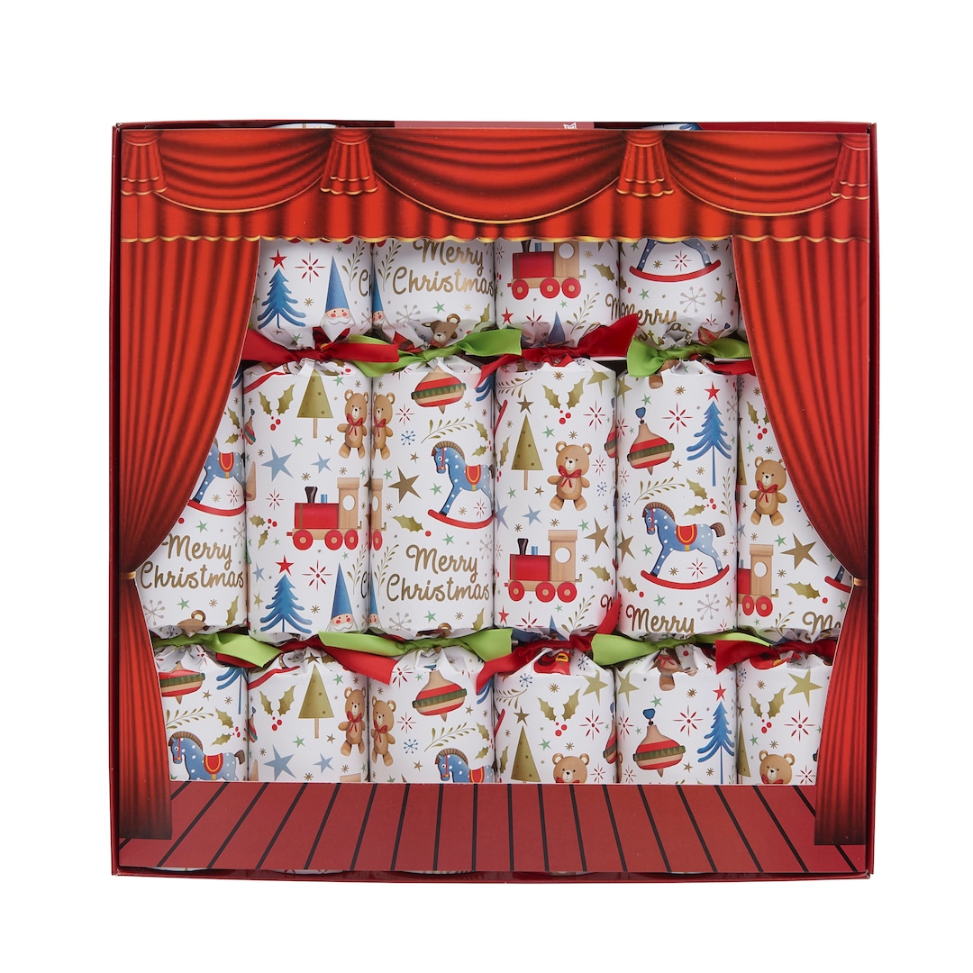 Robin Reed 6 X 12 Inch Handmade English Christmas Crackers With POP ...