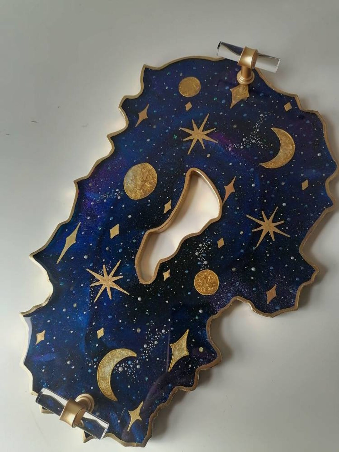 Celestial Geode Resin Tray, Physics Gift, Galaxy Bedroom, Moon Art ...