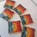 Sunset Stained Glass Square Resin Coaster - Etsy