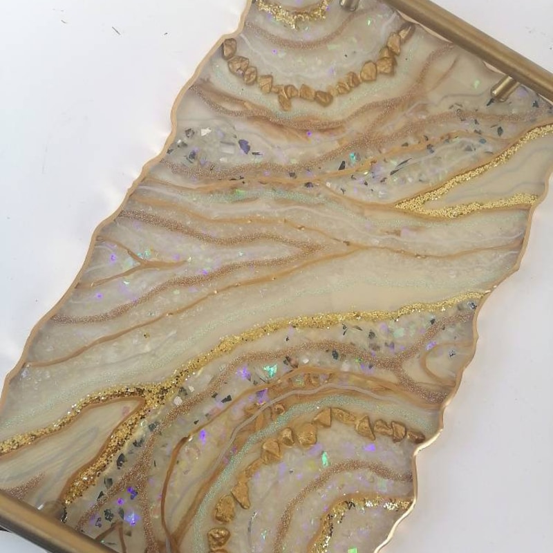 Geode Resin Tray - Etsy