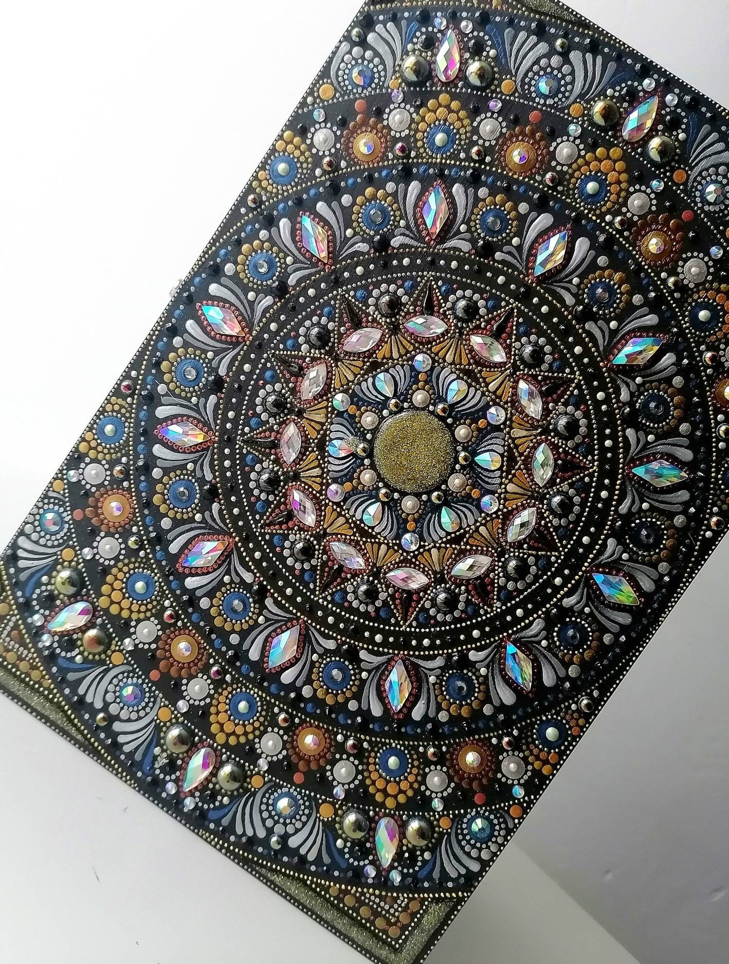 Made-to-order Dot Mandala Wooden Box Bling Storage Box - Etsy UK