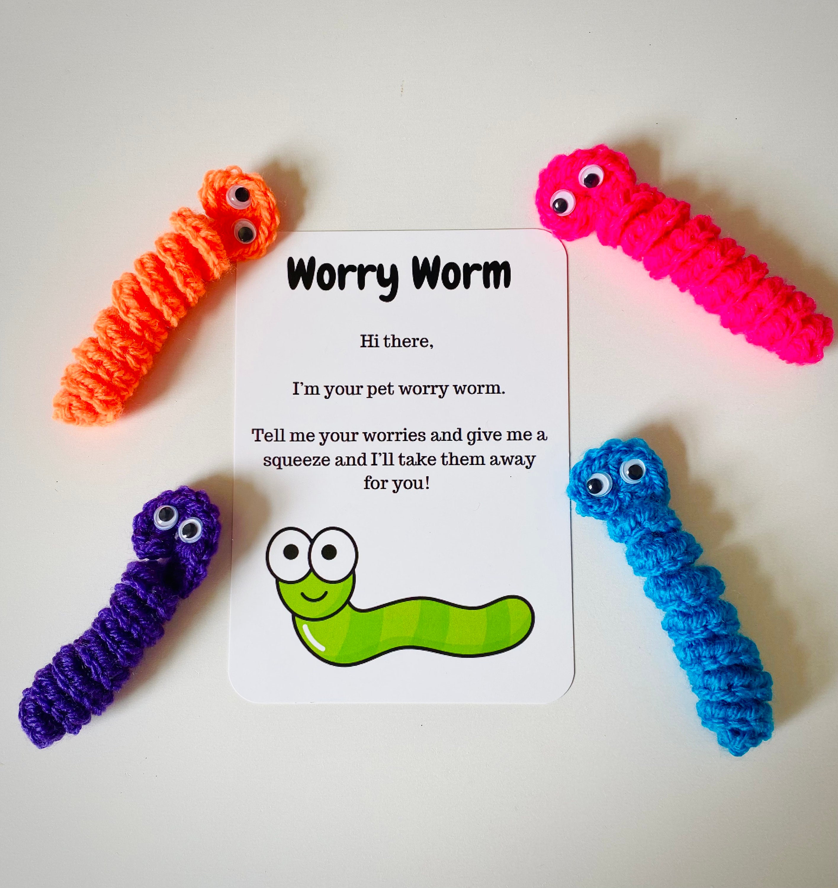Worry Worm, Kids Stress Toy, Kids Mental Health, Mental Health, Stress ...