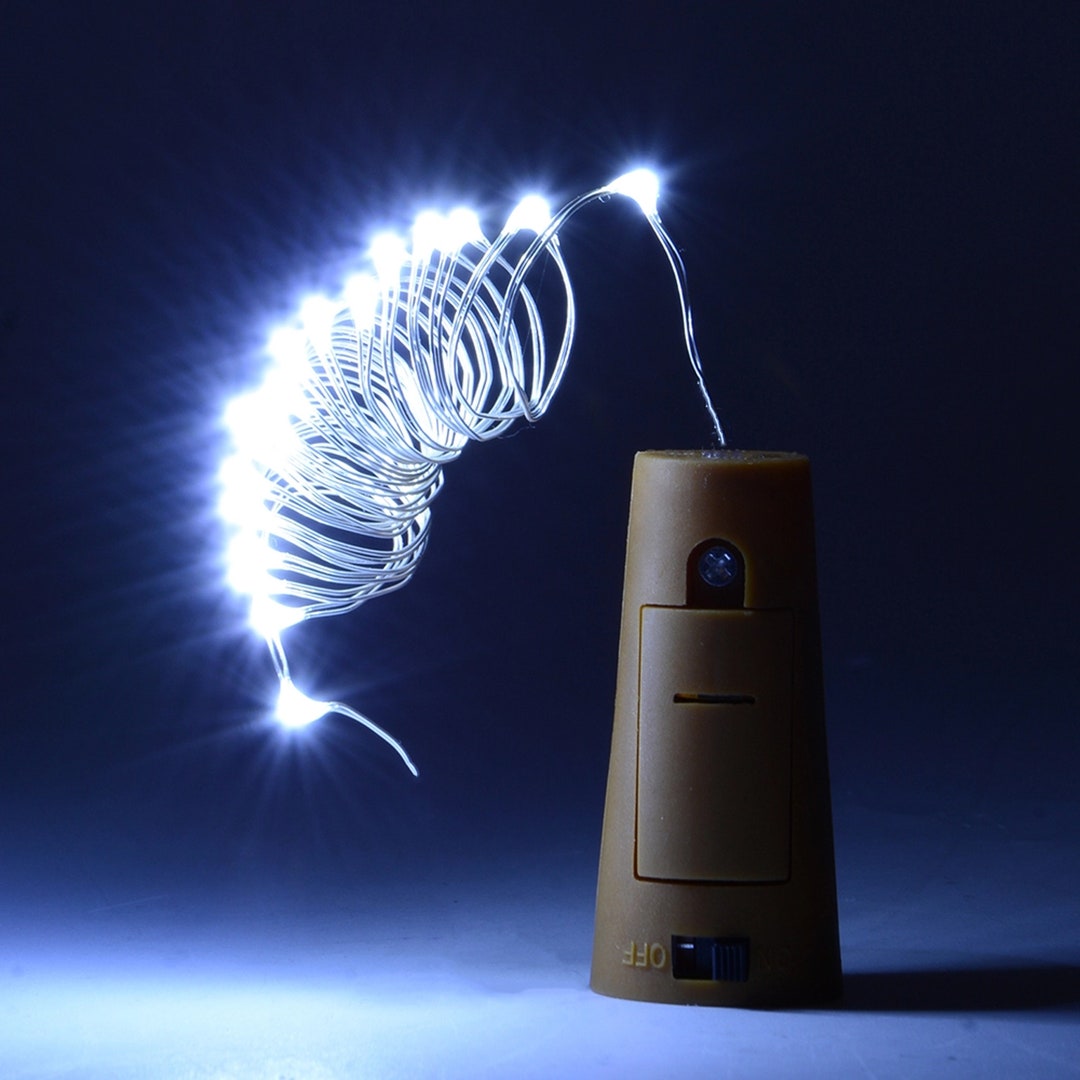 2M Bright White Bottle Top String Lights - Etsy UK